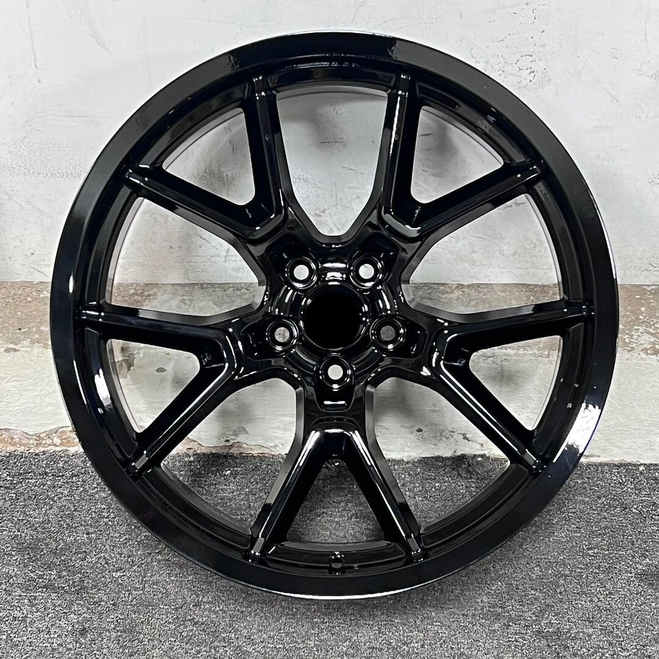20" STAGGERED BLACK NEW SRT HELLCAT STYLE WHEELS RIMS FITS RT 392 ...