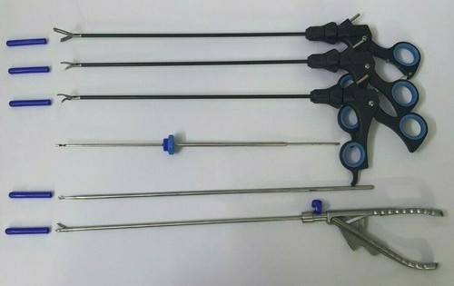 6pc Laparoscopic Reusable Training Set 5mmx330mm Endoscopy Surgical ...