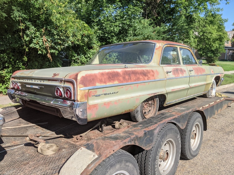 Rocker Trim PAIR 64 1964 Impala Chevy Chevrolet Belair Biscayne 63 1963 ...