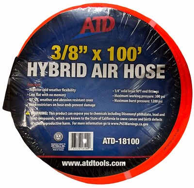 ATD Hybrid Air Hose 3/8' x 100' | eBay