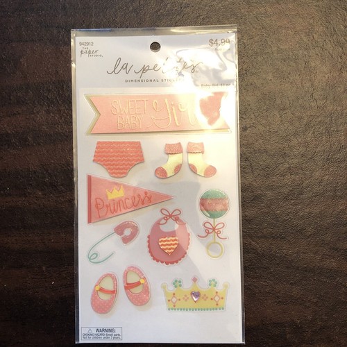 NEW The paper studio LaPetites Baby Girl Dimensional stickers 11pc | eBay