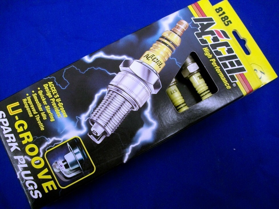 Lot of 6 8185 577 Accel U-Groove Resistor Short Thread Spark Plugs Plug ...