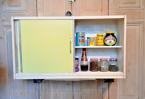 RETRO 1950s 60s kitchen cabinet cupboard wall mounted mid-century | eBay UK