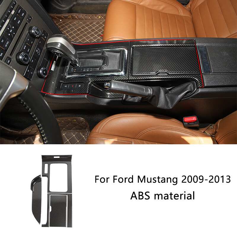 Carbon Fiber Interior Exterior Trim Full Decor Covers For Ford Mustang ...