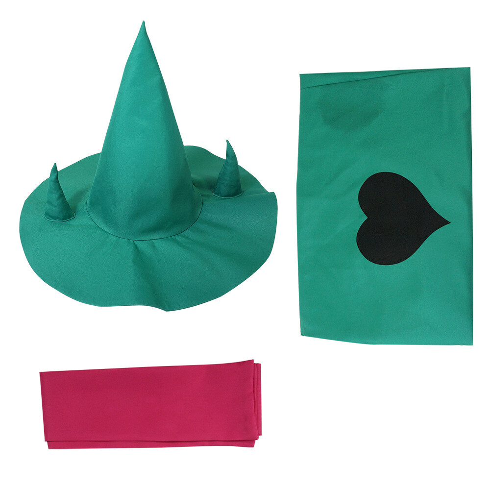 Deltarune Ralsei Cosplay Costume Hat Halloween Carnival Suits Full Set ...