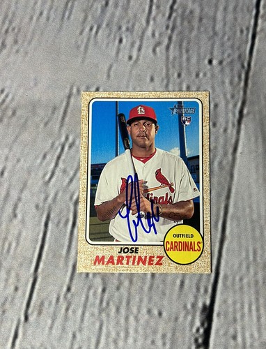 Jose Martinez Signed 2017 Topps Heritage Baseball Card #511 St. Louis ...