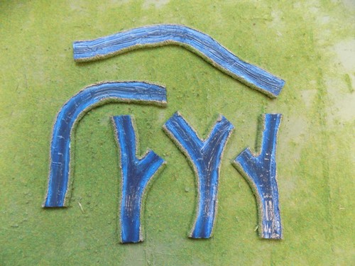 wargames river/stream junction set 30mm wide 6/10/15mm made by Fat ...