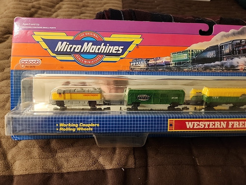 Micro Machines Trains Series Western Freight Set Galoob 1989 | eBay