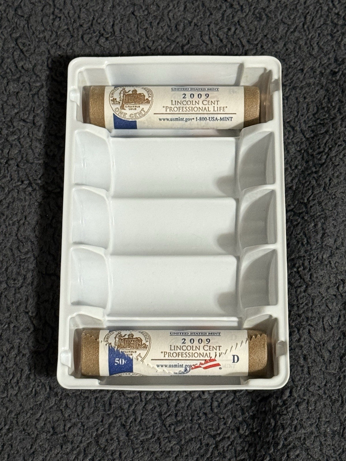 2009 P &D Lincoln Cent Rolls LP3 - Professional Life - US Mint Sealed ...