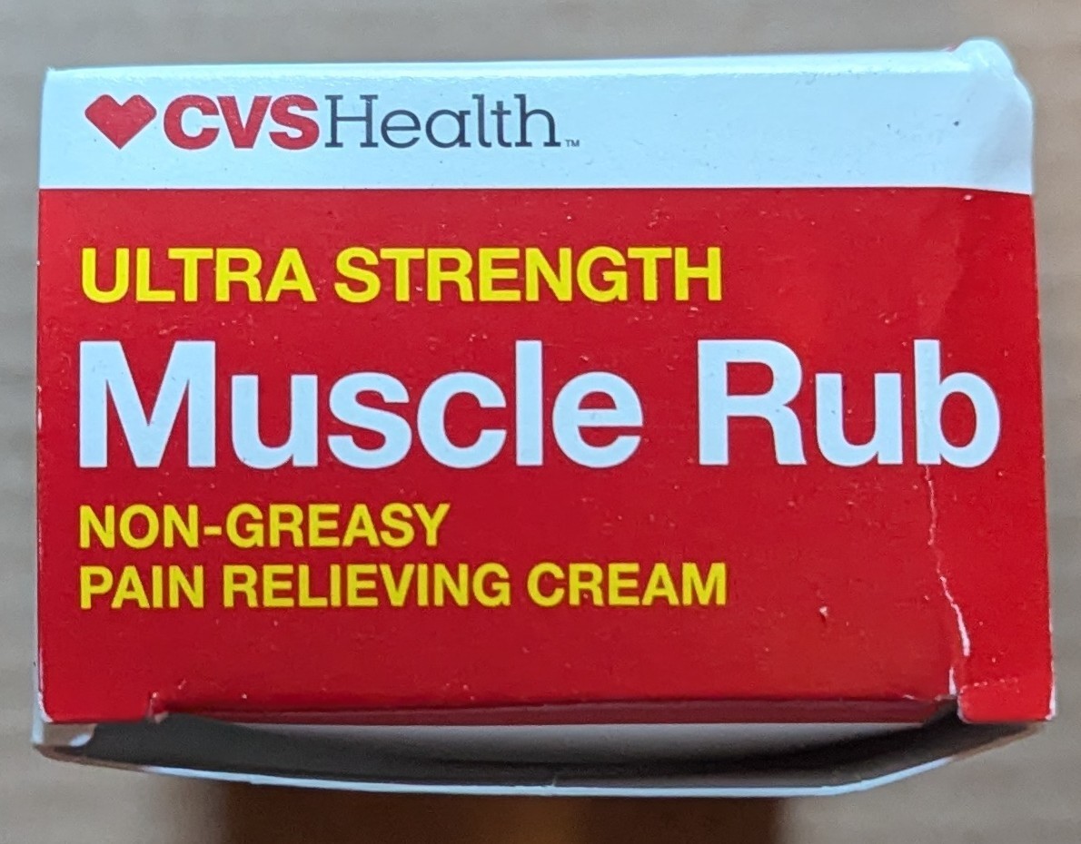 Muscle Rub CVS Health Ultra Strength Non-greasy Pain Relieving Cream 2 ...