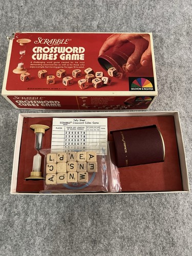 Vintage 1976 Scrabble: Crossword Cubes Game | eBay