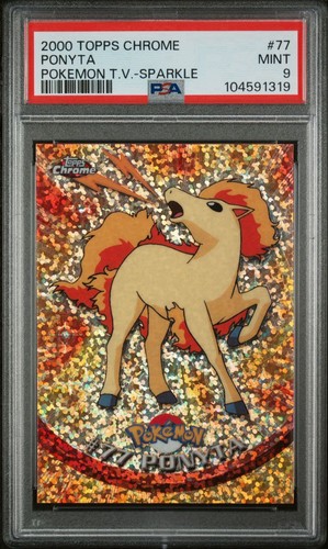 2000 Pokemon Topps Chrome Ponyta Sparkle #77 Mint PSA 9 | eBay