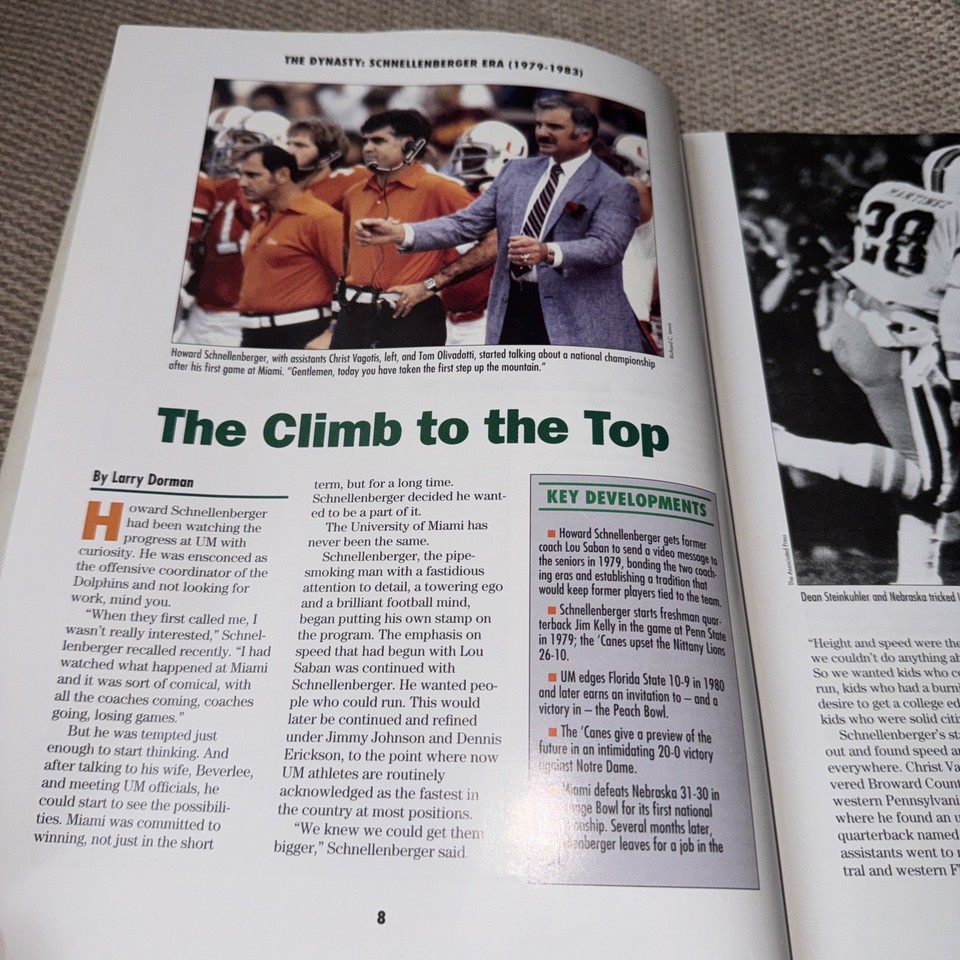 Vintage 1993 Magazine - ‘Canes -Decade of Dominance 1983 - 1992 Miami ...