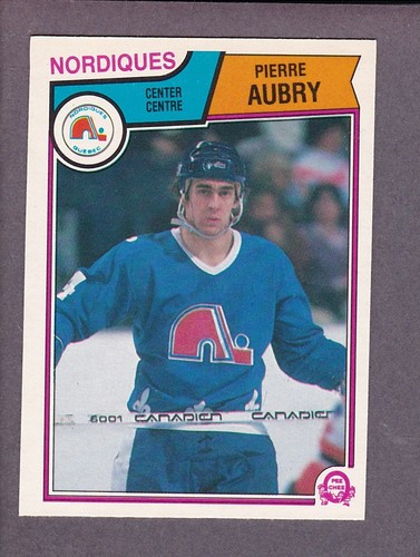1983-84 O-Pee-Chee OPC Hockey Pierre Aubry #289 Quebec Nordiques NM/MT ...