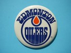 1980`S VINTAGE NHL HOCKEY EDMONTON OILERS TEAM LOGO PIN PINBACK BUTTON ...