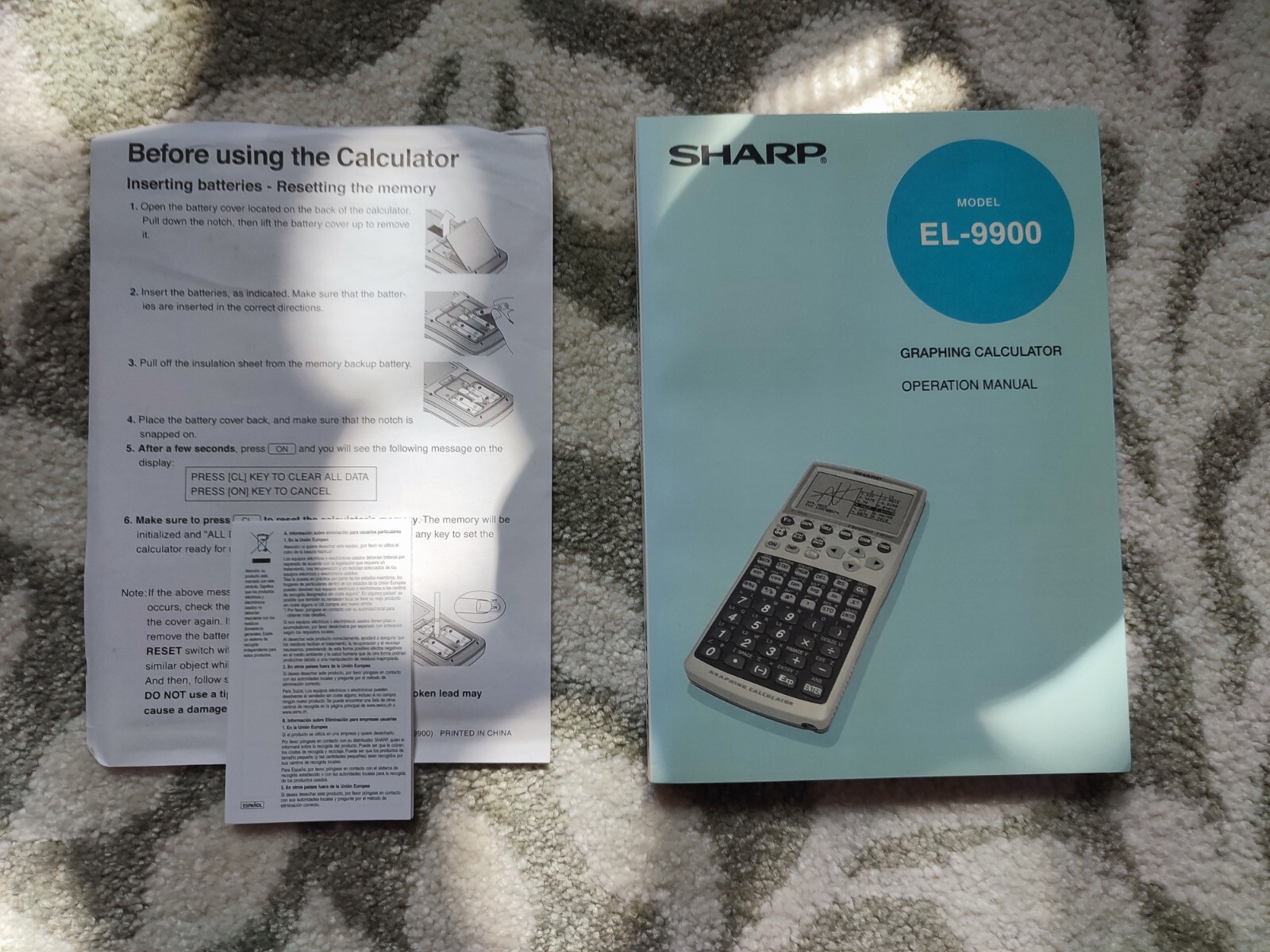 Sharp EL-9900 Graphic Calculator for sale online | eBay