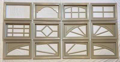 Amarr Garage Door Window Kit Short Panel Frame Insert Gril Glass Option ...