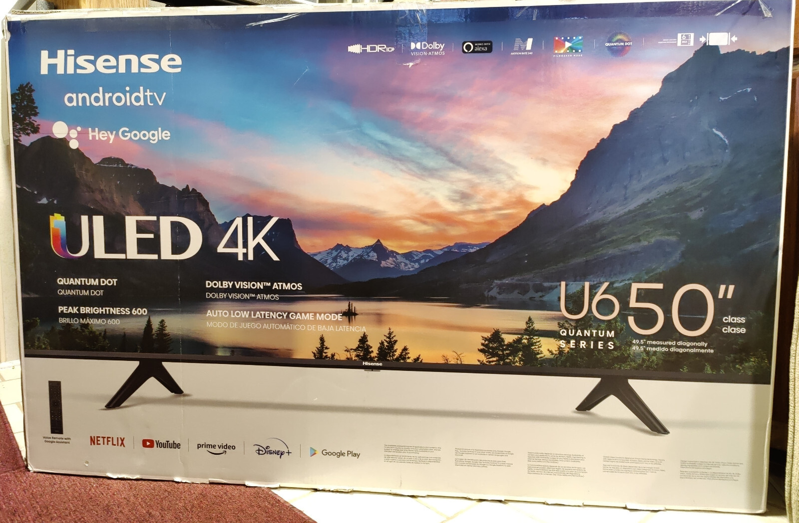 Hisense U6G 50" 4K LCD Smart TV 888143010373| eBay