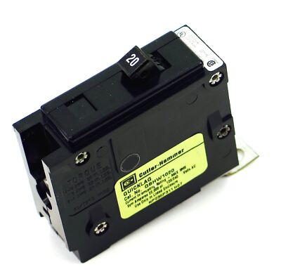 Eaton Eaton QBHW1020 20 Amp 1 Pole Bolt-On Circuit Breaker 786679392058 ...