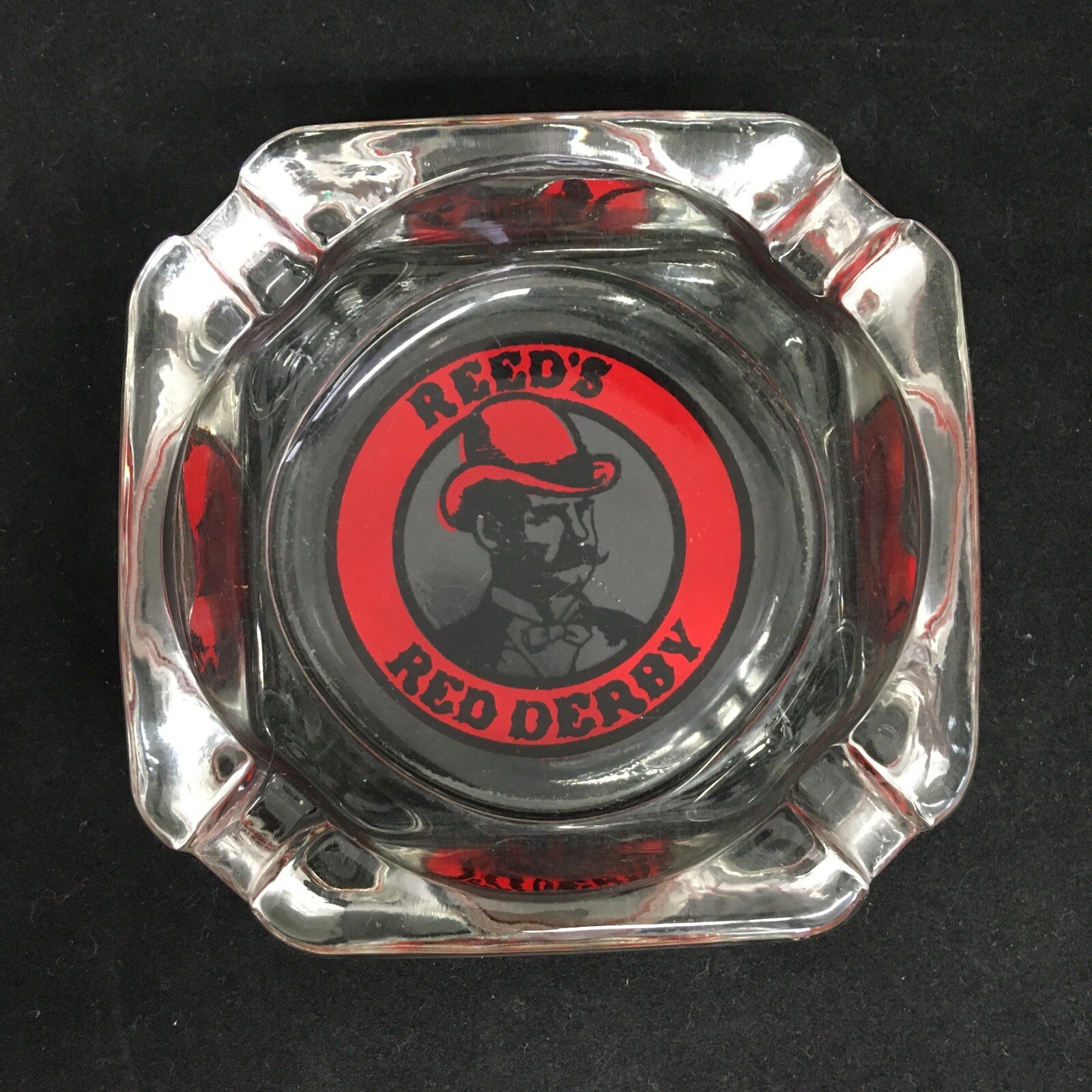 Reeds Red Derby Ashtray San Antonio Texas Nightclub Swinging Seventies ...