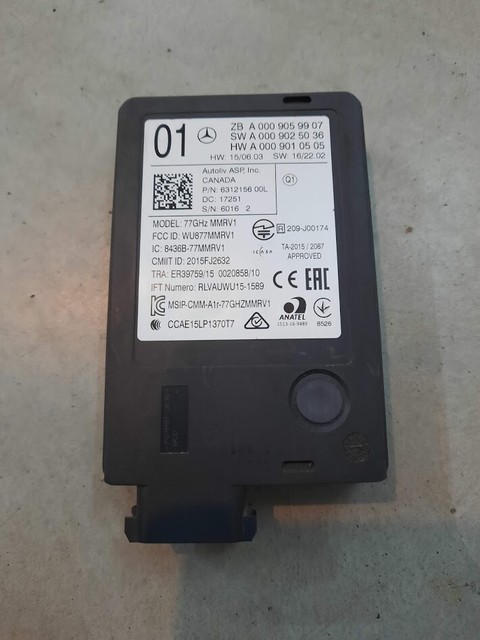 MERCEDES Radar Sensor Distronic Control Unit W213 A0009059907 for sale ...
