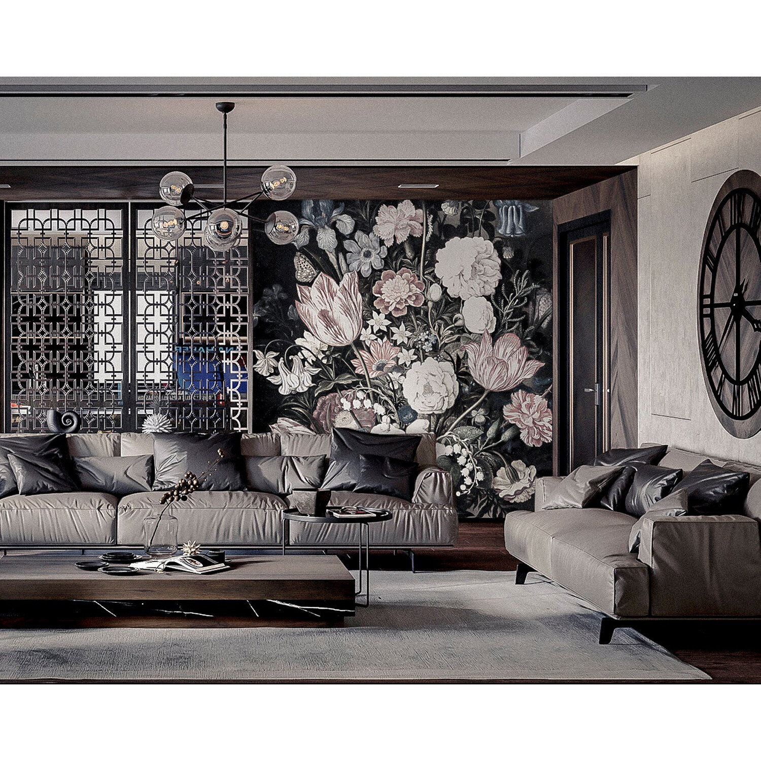 Wall Mural Dutch Floral Dutch Nature Wall Art Decor Non-woven wallpaper ...