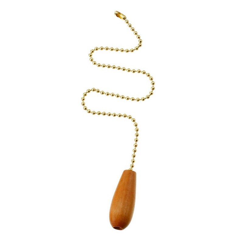 4 Pieces Ceiling Fan Chain Pulls Wooden Pull Chain Extension Pull Chain ...