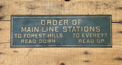 Antique Early 1900s Main Lines Train Station Boston Mass Time Table ...