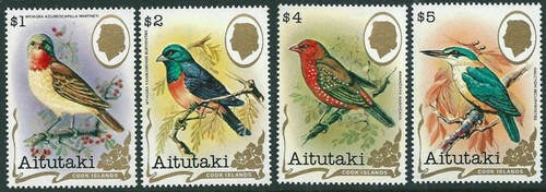 Aitutaki 1980-82 - Bird Definitives HIGH VALUES - Set of 4 - MNH | eBay