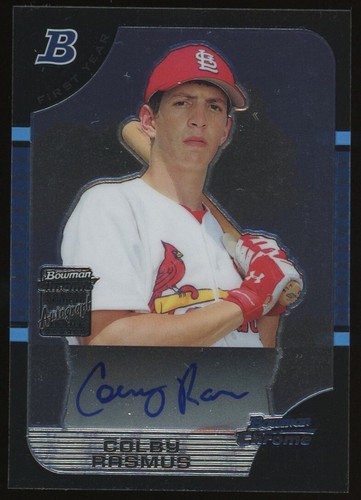 2005 Bowman Chrome Colby Rasmus Rookie Card RC Certified Auto #BDP175 ...