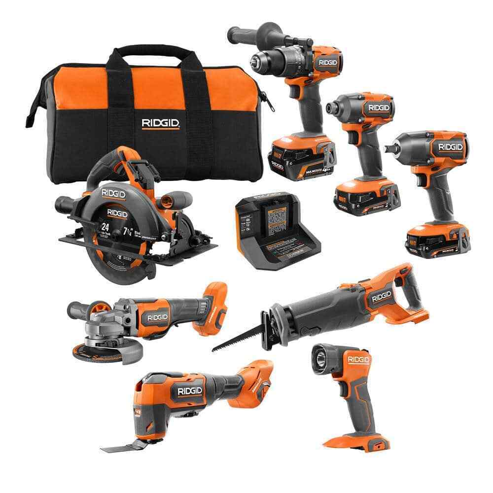 RIDGID R96264N 18V 8-Tool Combo Kit for sale online | eBay