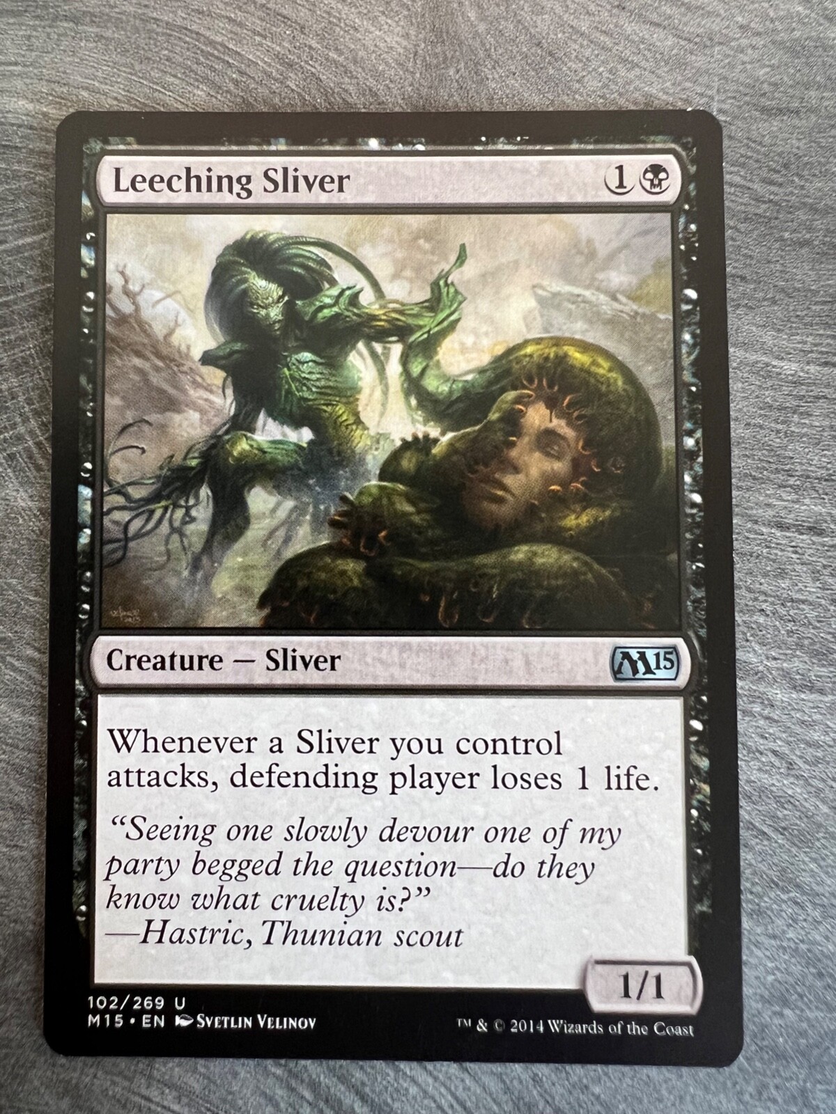 MTG - Leeching Sliver - Magic 2015 - 102/269 - Regular - Uncommon | eBay