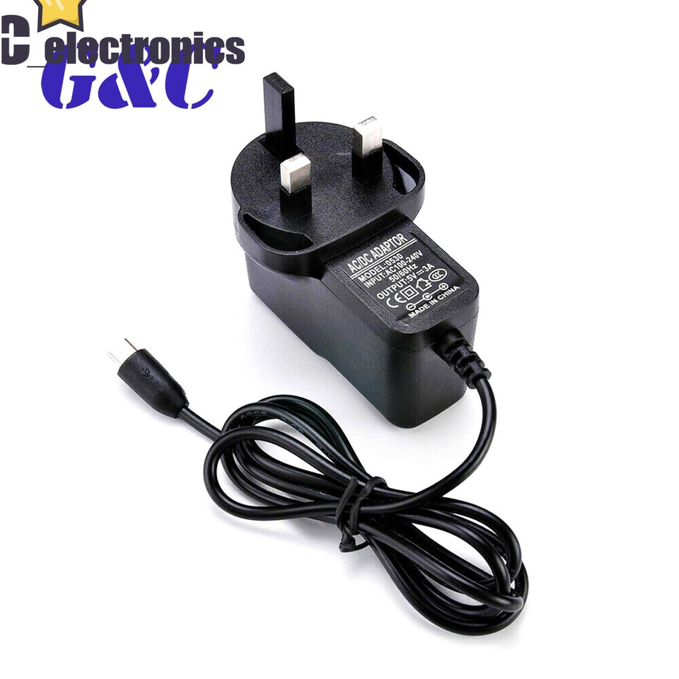5V 3A Micro USB AC Adapter DC Wall Power Supply Charger Plug for ...