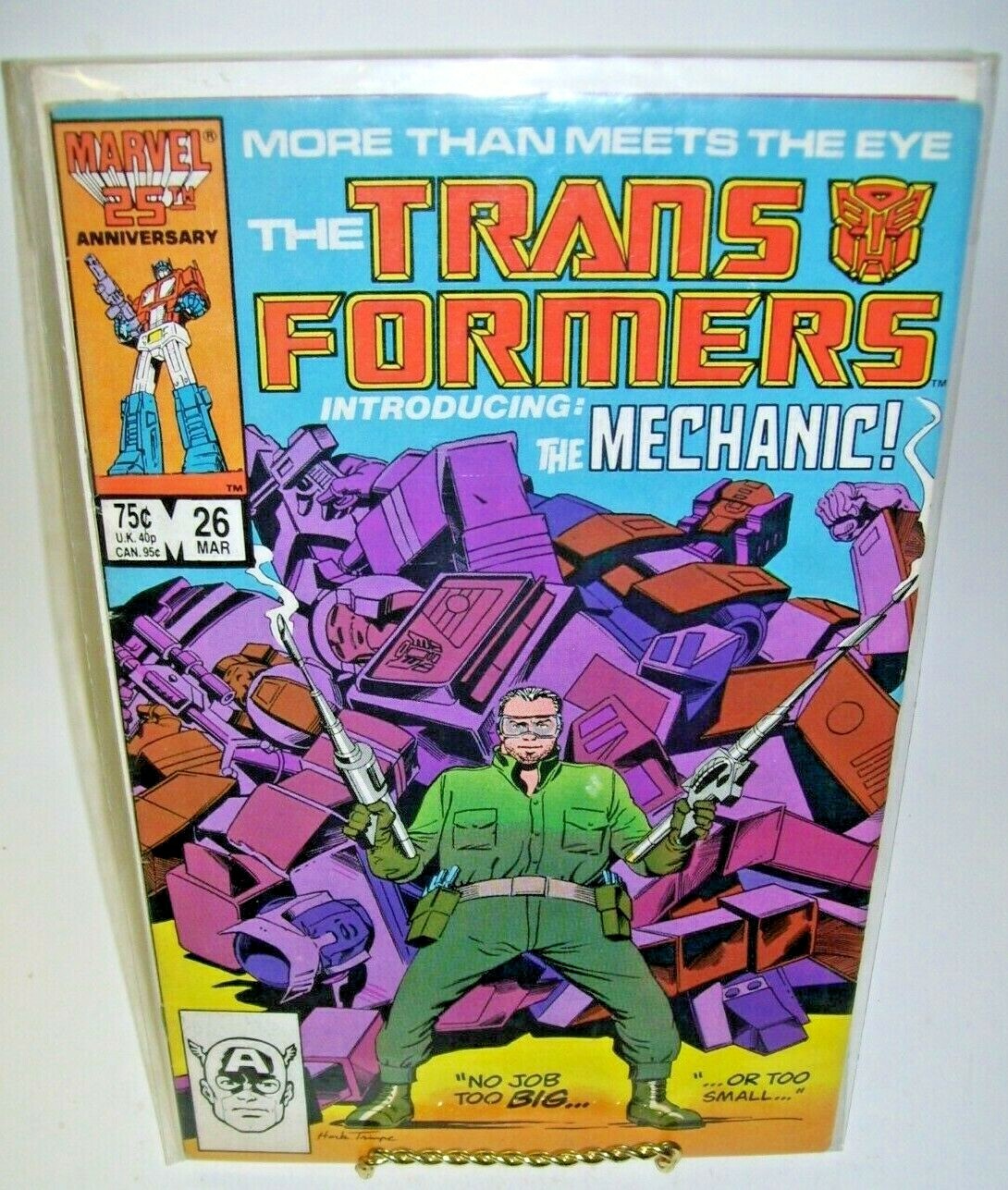 Marvel Comics 25th Anniversary The Transformers #26 Introducting the ...