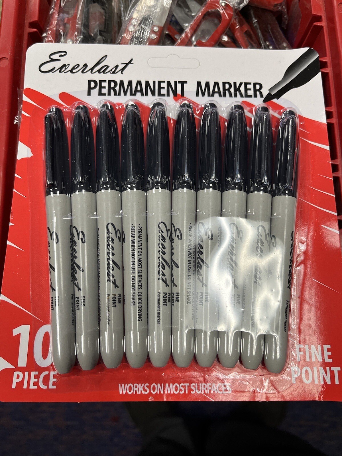10 Pack Everlast Permanent Markers Fine Point Black | eBay