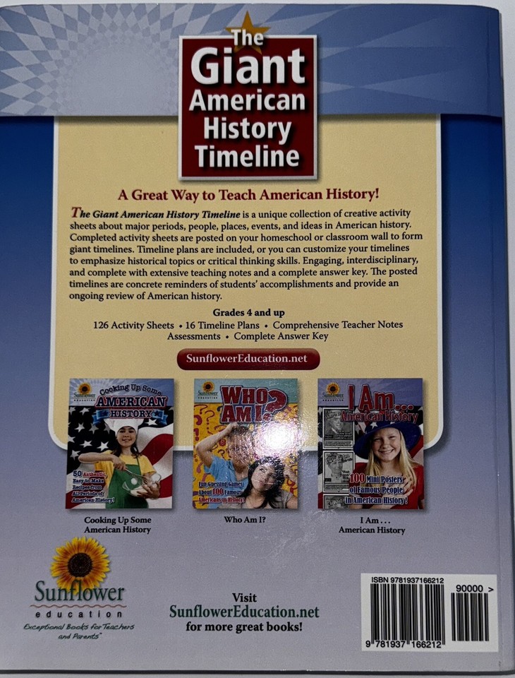The Giant American History Timeline Book 1 Pre-Colonization ...