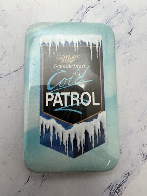 Collectible Miller Genuine Draft Cold Patrol Button Pin | eBay