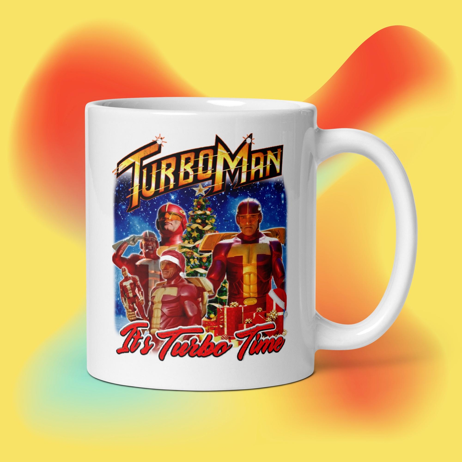 Turbo Man It's Turbo Time Jingle All the Way Mug Christmas | eBay