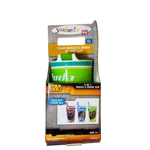 Snackeez Jr Star Wars Yoda 2 in 1 Snack and Drink Cup BPA Free ...
