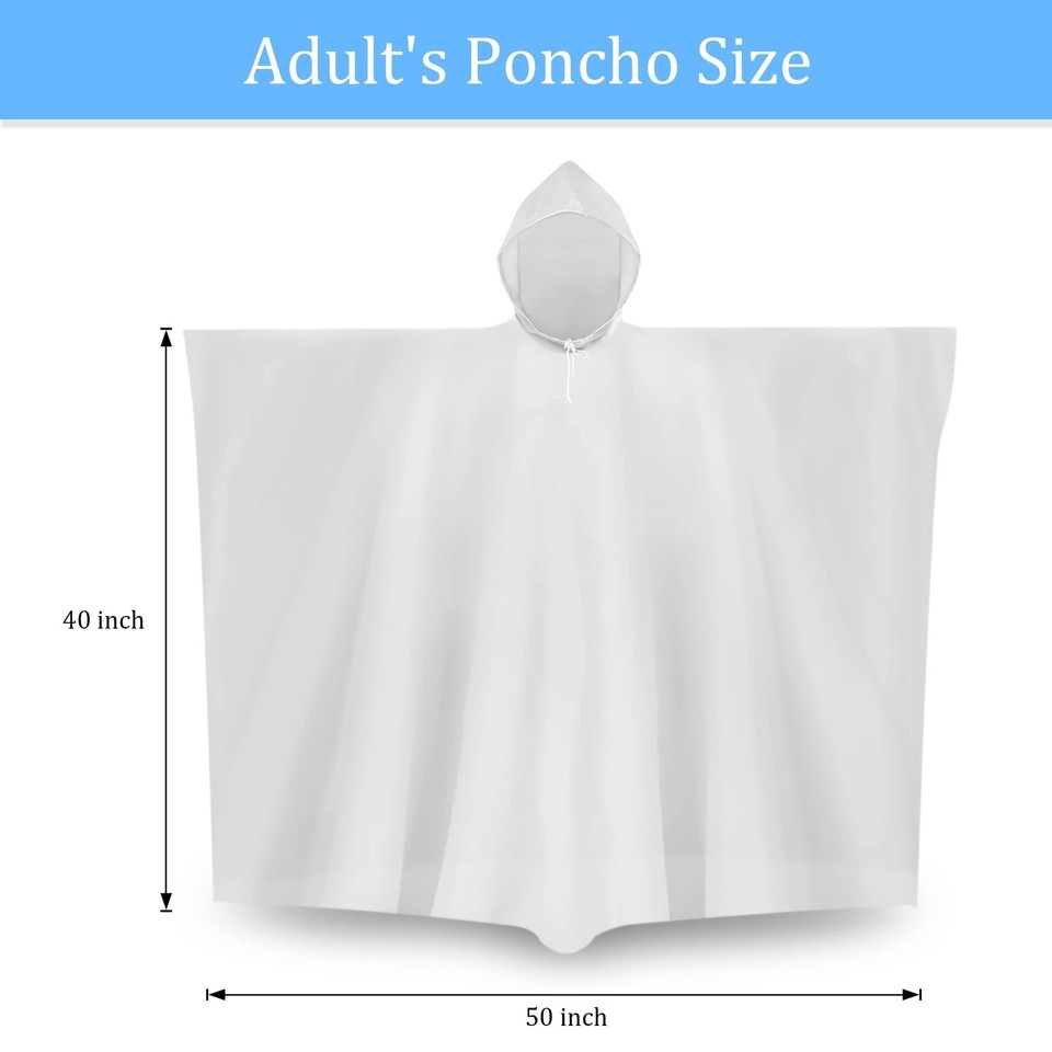 Ponchos Family Pack, Rain Poncho For Family Pack丨 Disposable Ponchos ...