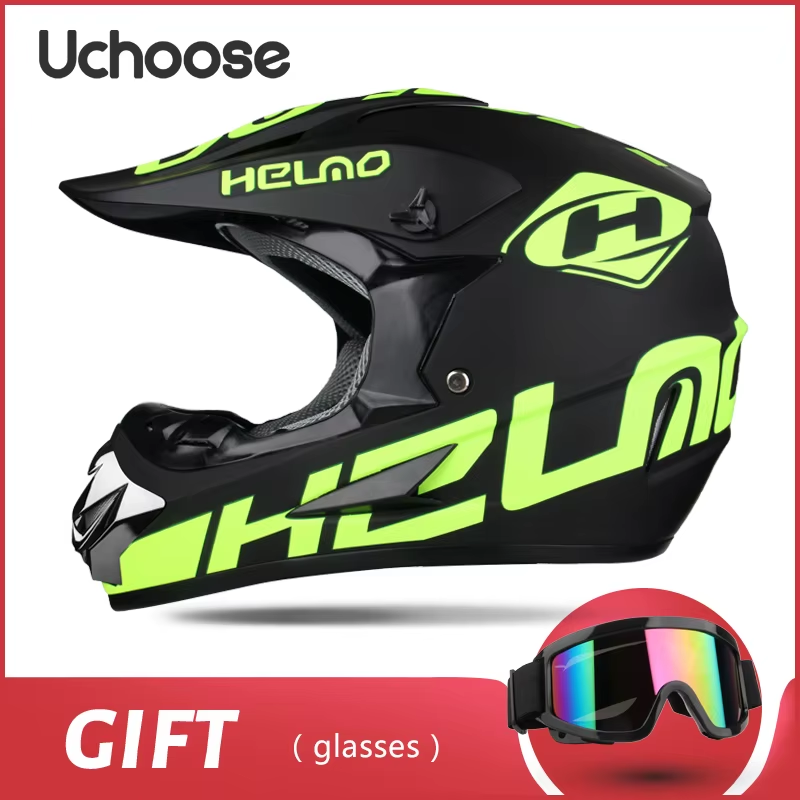 Full Face Motorcycle Helmet for Mountain Bike Off-Road Classic, MTB ...