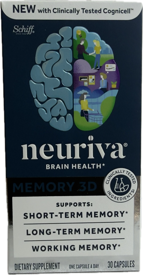 Neuriva Brain Health Memory 3D 30 Capsules EXP: 05/26 (New in Box ...