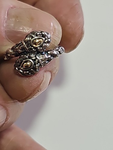 JAI John Hardy Snake style 14K Gold & Sterling Silver Ring Sz5 | eBay