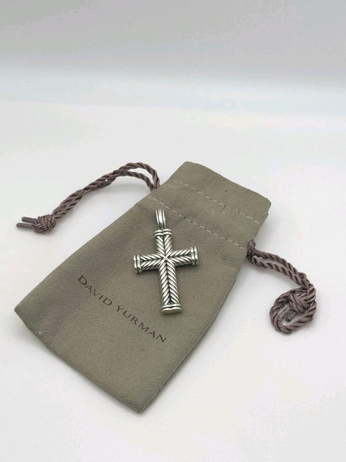 David Yurman Chevron Cross Pendant Sterling Silver 925 | eBay