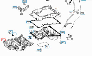 NEW MERCEDES-BENZ E-CLASS W212 ENGINE OIL SUMP PAN A6510100528 OEM | eBay
