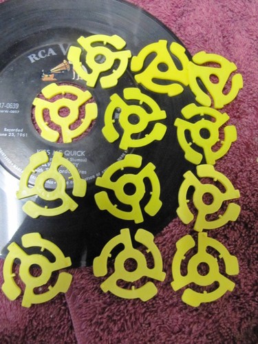 Vintage 12x Spiders Singles INSERTS 45 rpm Record Adapters turntable 7 ...