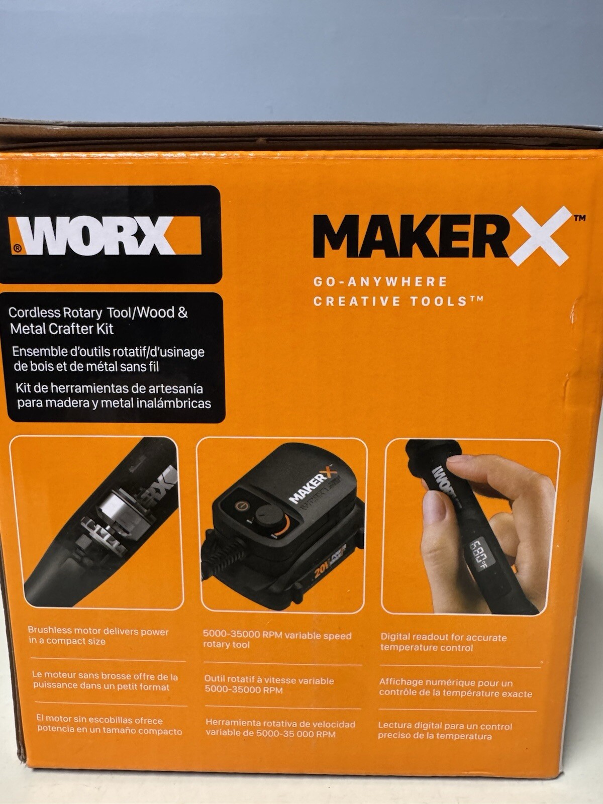 WORX WX988L Wood & Metal Crafter Rotary Tool Kit - 2 Piece for sale ...