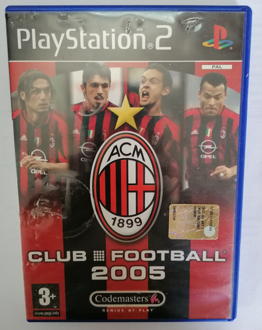 AC Milan Club Football PlayStation 2 PAL - Prix - Photo - Présentation