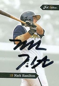 Mark Hamilton autographed Baseball Card (Minor League) 2006 Just ...