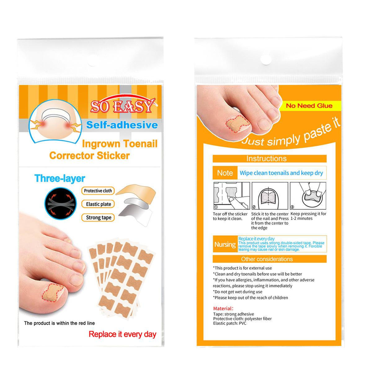 Glue Free Toenail Toe Ingrown Nail Correction Patch Nail Sticker | eBay